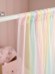 Sinsay - Záclona s páskou a glitrovými detaily - vícebarevná