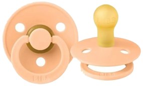 Kaučukový dudlík BIBS, 0-6 m, meruňková