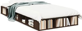vidaXL Rám postele hnědý dub 90 x 200 cm kompozitní dřevo [3280523]