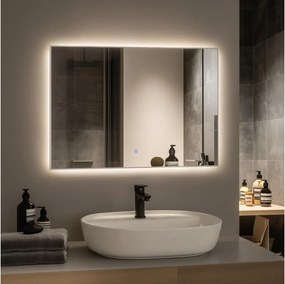 Brilagi -LED Koupel. zrcadlo DESIO LED/28W/230V 60x80 cm IP44 CRI 90 stm. + CCT