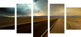 5-dílný obraz cesta uprostřed pouště Varianta: 200x100