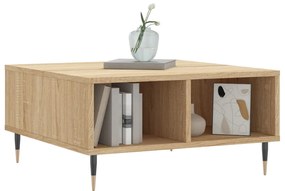 Konferenční stolek dub sonoma 60 x 60 x 30 cm kompozitní dřevo - Default Title