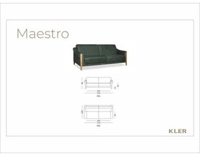 Třímístná pohovka KLER Maestro W182