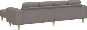Pohovka do obývacího pokoje 3 ks Taupe Polyester 3335117