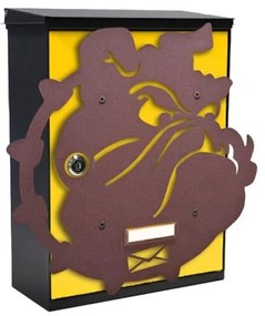 MIA box Bulldog Y - poštovní schránka s výměnným krytem a jmenovkou, buldok