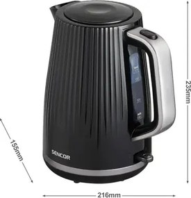 SENCOR SWK 7519BK černá / Rychlovarná konvice / 2200W / 1.7L