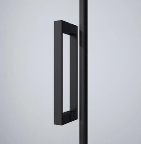 Gelco DRAGON BLACK sprchové dveře do niky 80 x 200 cm posuvné černá čiré sklo GD4280B