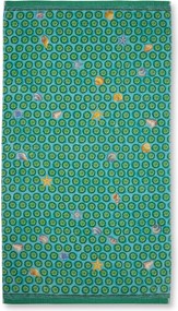 Pip Studio plážová osuška Sea Dots Beach 100x180cm, zelená (Beachtowel z bavlněného froté )