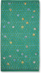 Pip Studio plážová osuška Sea Dots Beach 100x180cm, zelená (Beachtowel z bavlněného froté )
