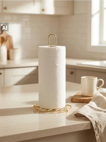 Sinsay - Stojan na papírové utěrky s lesklým povrchem - zlatá