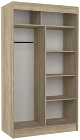 Šatní skříň s posuvnými dveřmi Tamos - 120 cm Barva: dub Sonoma