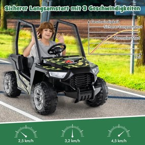 Costway Dětské elektrické autíčko s 2,4 G dálkovým ovládáním 24 V elektrická