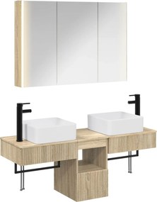 Sada koupelnových skříněk 4 ks Dub sonoma Kompozitní dřevo 3406305