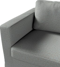 Potah na pohovku IKEA  Karlstad 3-místná, nerozkládací, dlouhý barva modrá látka pletený vzor