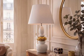 Designová stolní lampa Kaloosh 68 cm bílá