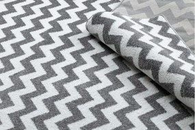 Kusový koberec SKETCH MIKE šedý / bílý - Cikcak