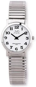 Dámské stříbrné náramkové natahovací hodinky JVD steel J4012.1