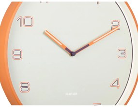 Karlsson 6013OR designové nástěnné hodiny oranžová, pr.  40 cm