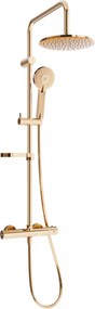 Mexen KX33 sprchový set s termostatickou baterií Kai, růžovo-zlatá, 771504091-60