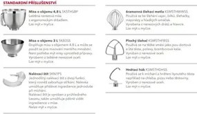 KitchenAid 5KSM185PSEBK černá litina / Kuchyňský robot Artisan / 300W
