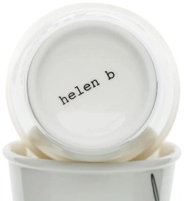 helen b Porcelánový hrnek Lili Flowerpot 220 ml, bílá barva, porcelán