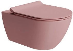 GSI GSI, PURA závěsná WC mísa, Swirlflush, 36x55cm, blush dual-mat, 881524