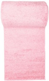 Běhoun Shaggy DELHI 7388A PINK Jednobarevný růžový Šíře: 70 cm