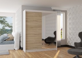 ADRK Furniture Posuvná skříň s zrcadlem VIKI 180 ADRK-SW-VIK-WS-180