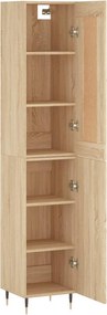 Skříň highboard dub sonoma 34,5 x 34 x 180 cm kompozitní dřevo 3200116