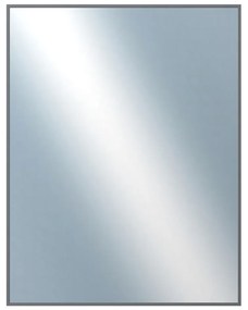 DANTIK - Zarámované zrcadlo - rozměr s rámem cca 70x90 cm z lišty Hliník platina | P03-019 (7003019)