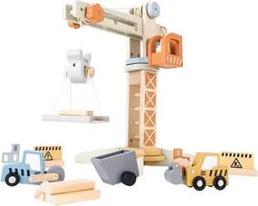 2KIDS TOYS Dřevěný jeřáb s příslušenstvím / Jeřáb / od 3 let