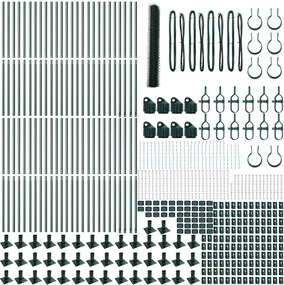 Hexagonální plot s betonovým základem 100 x 1,2 m Zelená 3353594