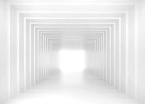 Malvis Tapeta 3D bílá chodba Vel. (šířka x výška): 144 x 105 cm