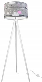 Dětská stojací lampa Ladybird, 1x textilní stínítko se vzorem, (výběr ze 2 barev konstrukce)
