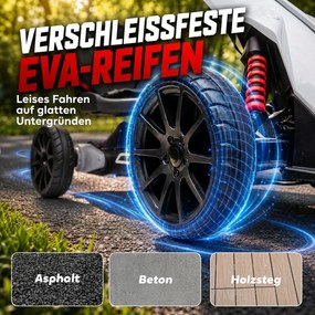 HOMCOM Dětský elektrický go-kart 12V 3-5 km/h Drift kart s 2 rychlostními režimy, bezpečnostním pásem, volantem, dětský go-kart pro děti ve věku 3-8 …