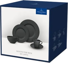 Villeroy&Boch Manufacture Rock startovací sada, 20ks