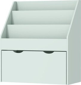 AIYAPLAY dětský regál s více funkcemi s 3 policemi a zásuvkou, 62,5D x 30Š x 70V cm, zelený