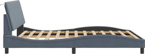 Rám postele bez matrace Hanko tmavě šedý 160 x 200 cm samet 3207856