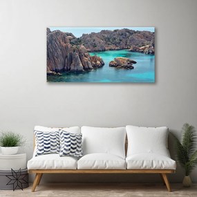 Obraz na plátně Záliv Skály Moře Krajina 120x60 cm