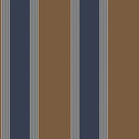 Modro-hnědá vliesová tapeta s  pruhy, 28879, Thema, Cristiana Masi by Parato