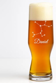 Dekorant Sklenice na pivo BEER CRAFT se souhvězdím a jménem 550 ml 1KS