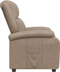 Polohovací křeslo cappuccino umělá kůže 340175