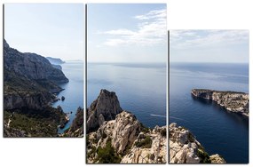 Obraz na plátně - Majestátní krajina s klidným mořem 1233D (105x70 cm)