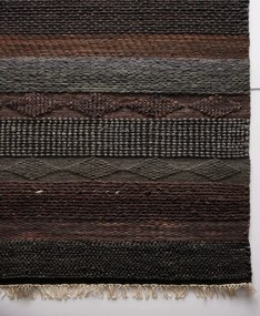 Diamond Carpets koberce Ručně vázaný kusový koberec Black Melange DE 2006 Multi Colour ROZMĚR: 80x150