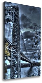 Wallmuralia Vertikální Foto obraz na plátně Most New York 50x100