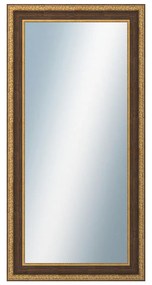 DANTIK - Zarámované zrcadlo - rozměr s rámem cca 50x100 cm z lišty KLASIK hnědá (3004)