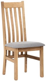 Dřevěná jídelní židle C-2100 SIL2 látka stříbrná, masiv dub přírodní