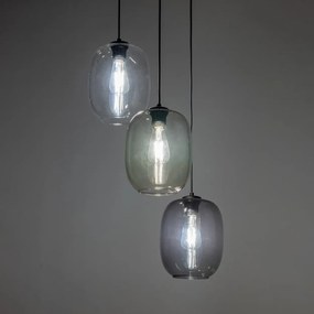 TK Lighting Černý závěsný lustr Elio pro žárovku 3x E27 TK5973