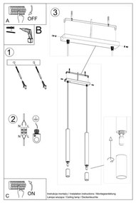 Sollux SL.0958 - Lustr na lanku VIZIER 2xG9/40W/230V bílá