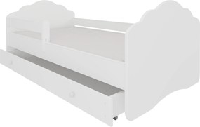 ADRK Furniture Postel s matrací, zábranou a šuplíkem CASIMO 160x80 CH-Cas-Barri-W-160-E100